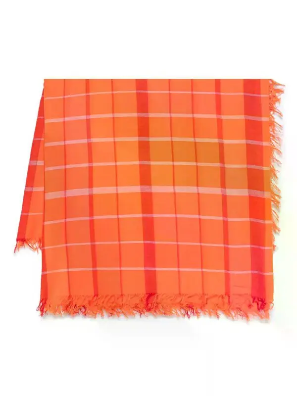 Issey Miyake Cotton Scarf - Orange