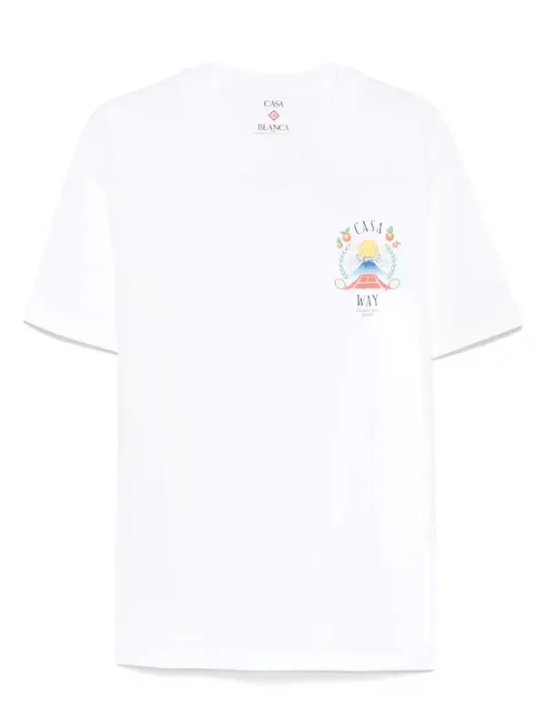 Casablanca Casa Way Mountain T-shirt - White