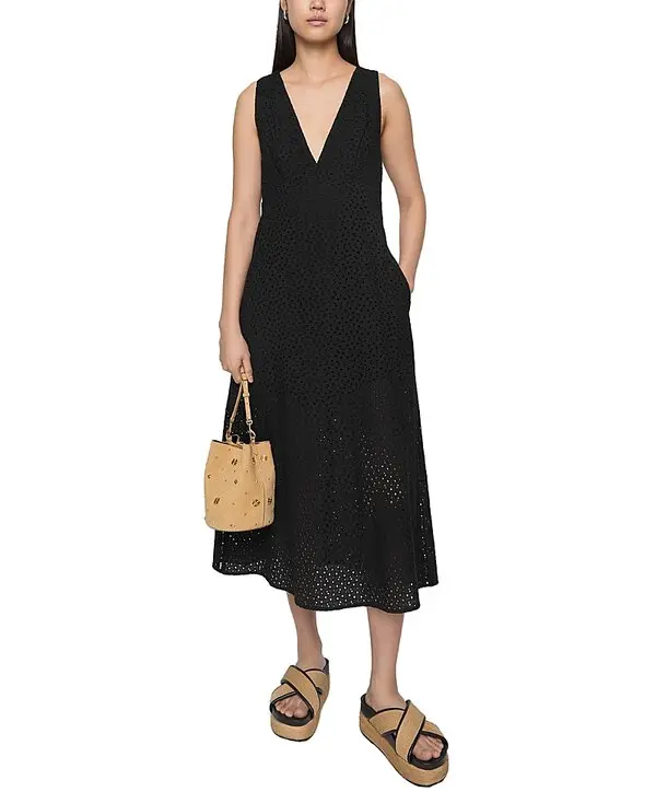 Rebecca Minkoff Naya Eyelet Dress - Black