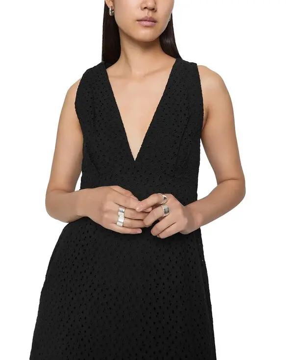 Rebecca Minkoff Naya Eyelet Dress - Black