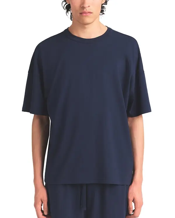 SKIMS Relaxed Fit Jersey Lounge Tee - Navy