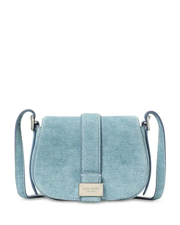 Kate Spade New York Printed Suede Mini Saddle Bag