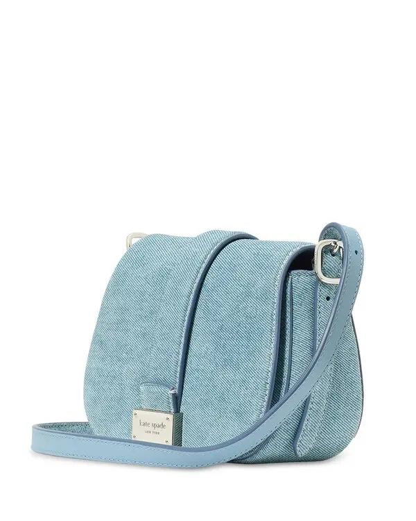 Kate Spade New York Printed Suede Mini Saddle Bag