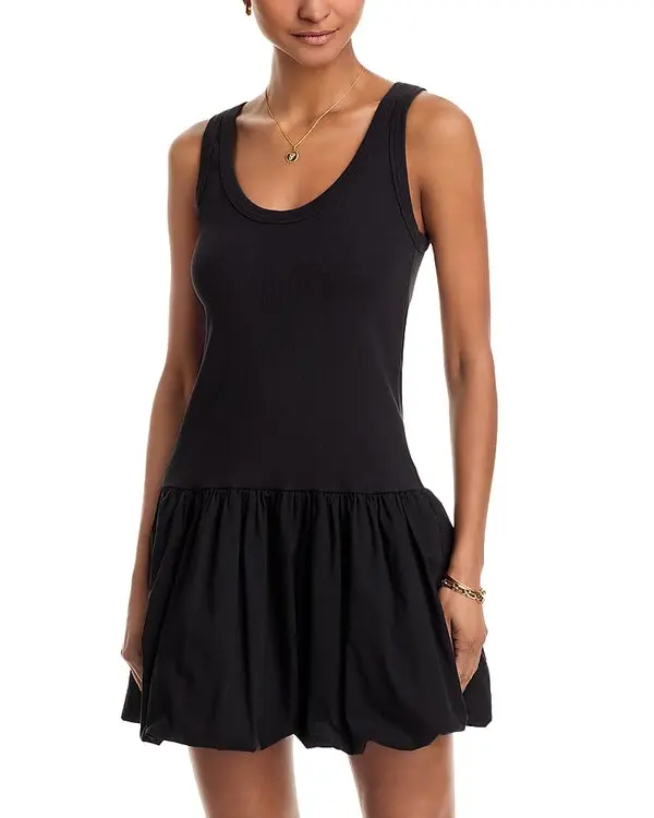 Velvet By Graham & Spencer Isla Mixed Media Mini Dress - Black