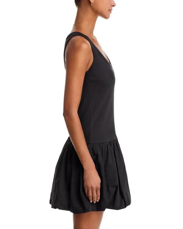 Velvet By Graham & Spencer Isla Mixed Media Mini Dress - Black