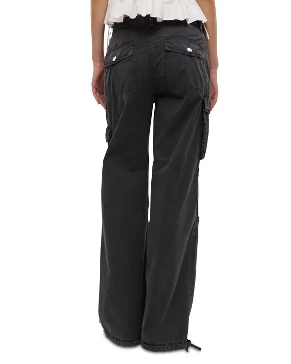 GANNI Washed Cotton Twill Pants