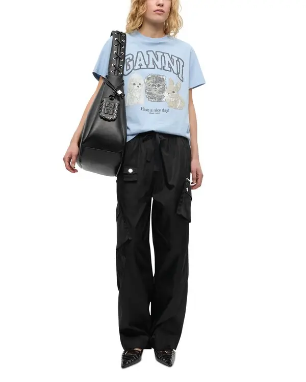 GANNI Duchesse Oversized Pants