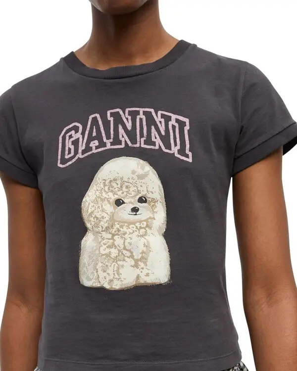 GANNI Logo Graphic Tee