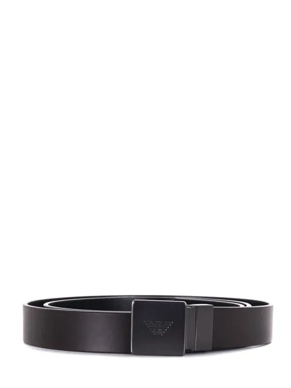 Emporio Armani Reversible Leather Belt - Nero/marrone