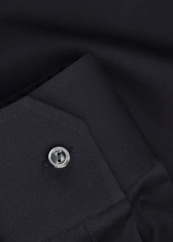 Eton Cotton-twill Shirt - Navy