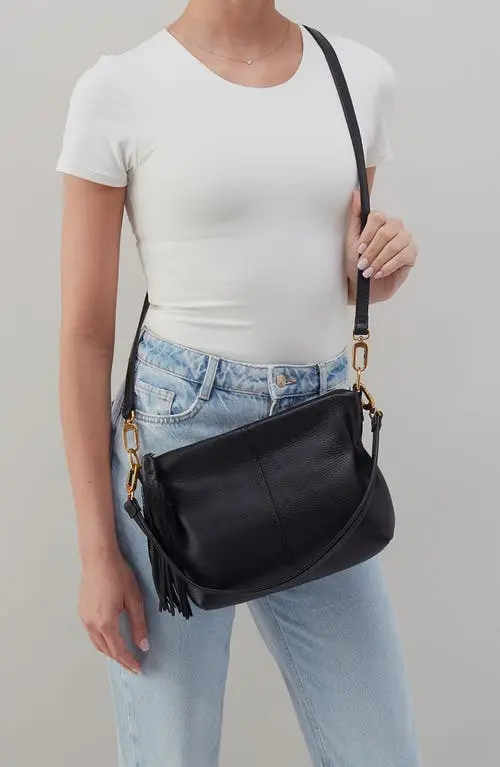Hobo Kori Leather Crossbody Bag - Black