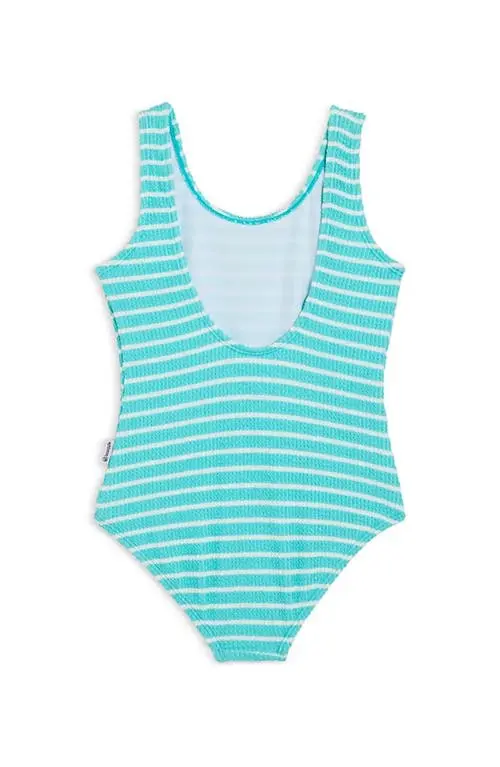 LIMEAPPLE Crinkle One Piece Swimsuit - Blue Radiance Stripe