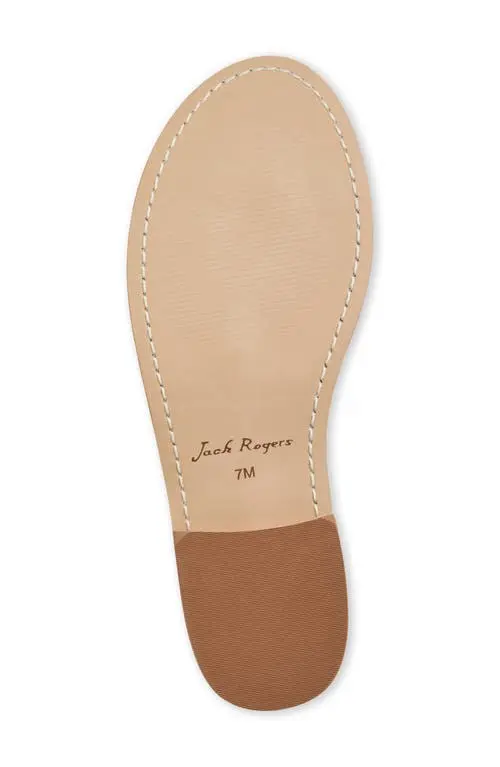 Jack Rogers Metallic Flat Sandal - Rose Quartz
