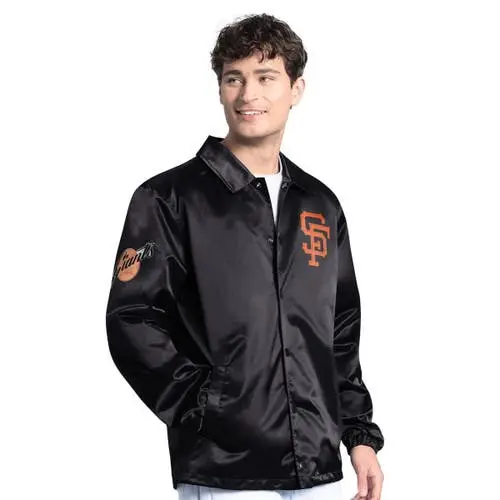 STARTER San Francisco Giants Full-snap Coaches Jacket
