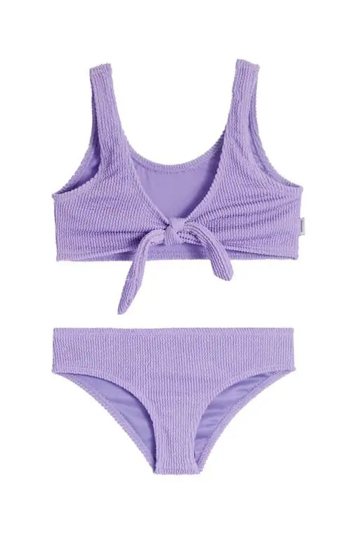 LIMEAPPLE Crinkle Tie Bikini Swimsuit - Amethyst