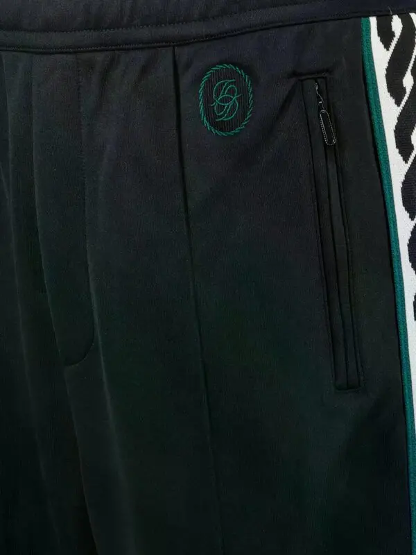 Drole De Monsieur Logo-embroidered Track Pants - Black