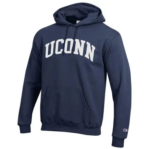 Champion Uconn Huskies Basic Arch Fleece Pullover Hoodie