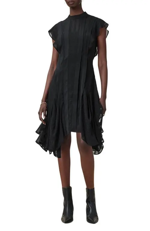 ALLSAINTS Fleur Texture Dress - Black