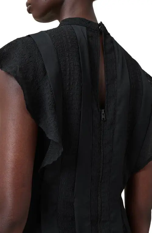 ALLSAINTS Fleur Texture Dress - Black