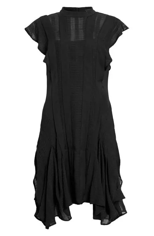 ALLSAINTS Fleur Texture Dress - Black