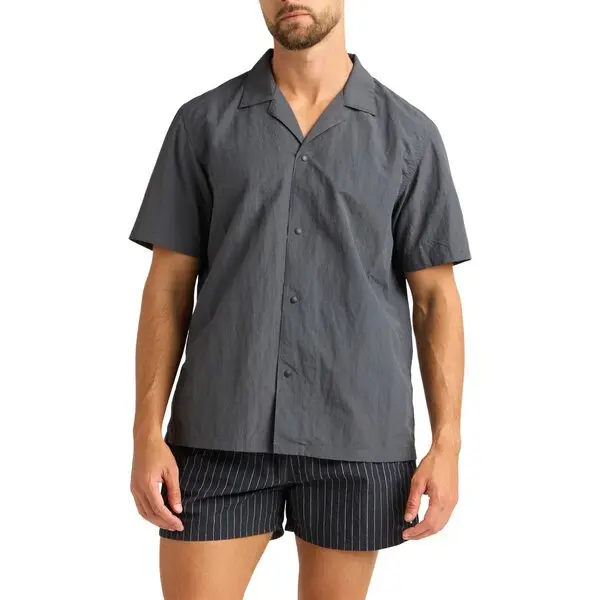 AUTO-REPLY™ Alex Nylon Camp Shirt - Granite