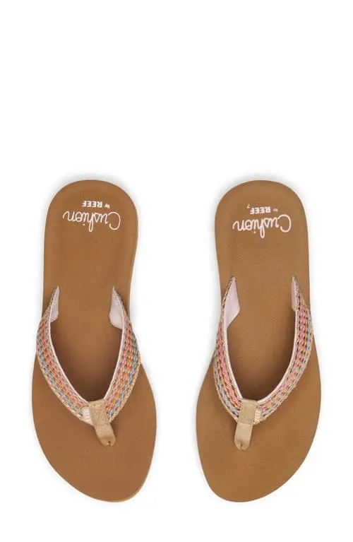 Reef Baja Elena Flip Flop - Brown/pink