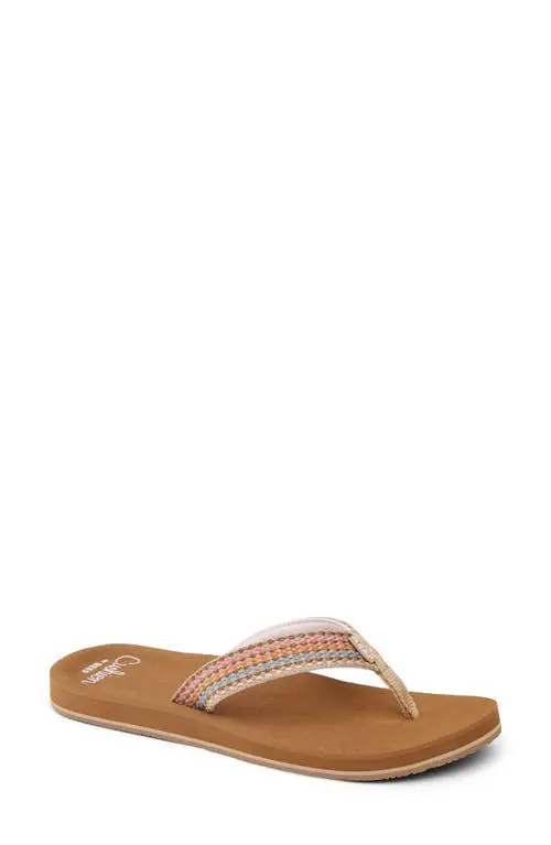 Reef Baja Elena Flip Flop - Brown/pink