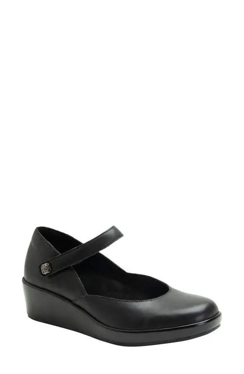 ALEGRIA BY PG LITE Hayes Platform Wedge Mary Jane - Black