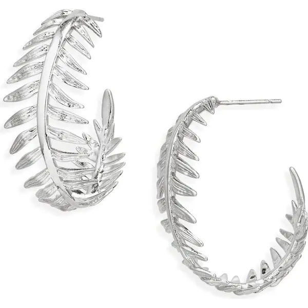 Kendra Scott Kayla Hoop Earrings - Silver