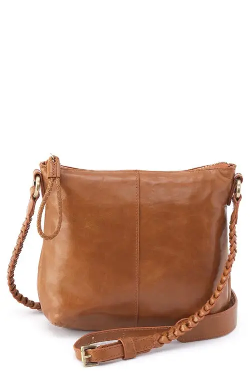Hobo Medium Lasso Leather Crossbody Bag - Truffle
