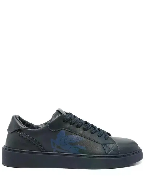 Etro Leather Low-top Sneakers - Blue