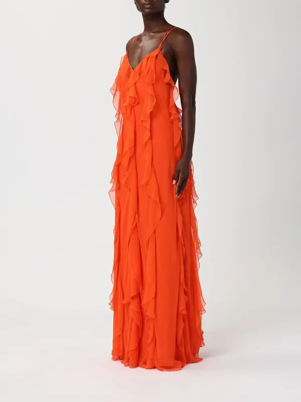 Alberta Ferretti Ruffled Maxi Dress