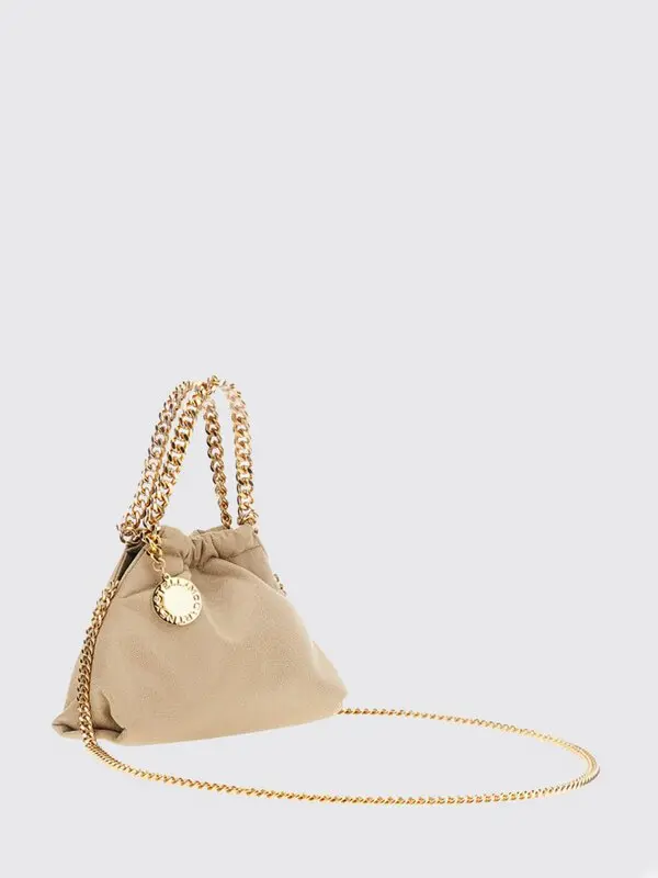 Stella McCartney Mini Falabella Handbag In Synthetic Leather - Beige