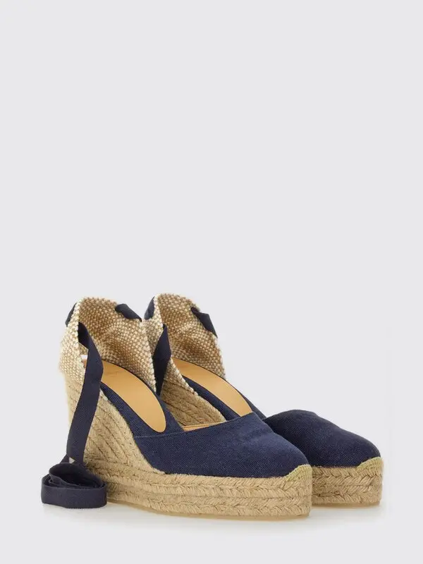 CastaÑer Espadrille Wedge Sandals - Gnawed Blue