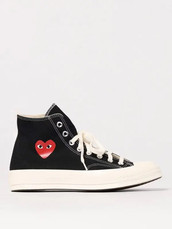 Comme Des Garçons X Converse High Top Sneakers - Black