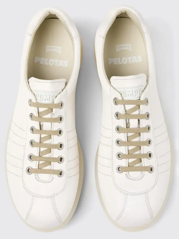 Camper Lace-up Leather Sneakers - White
