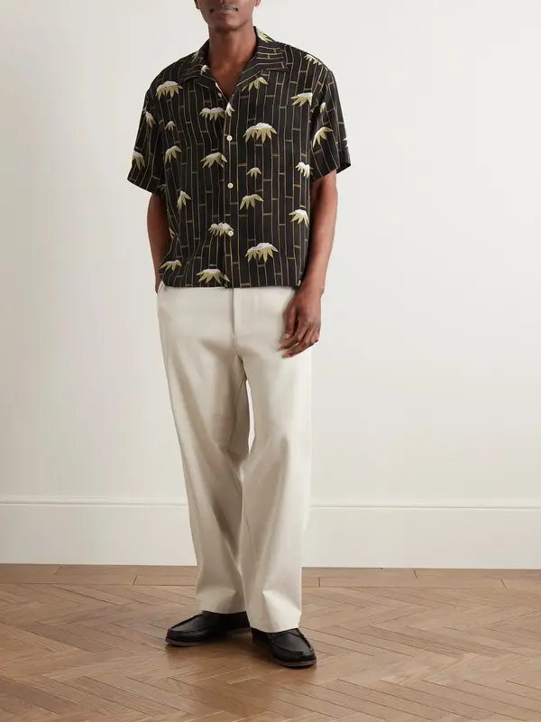 Visvim Copa Camp-collar Printed Silk Shirt