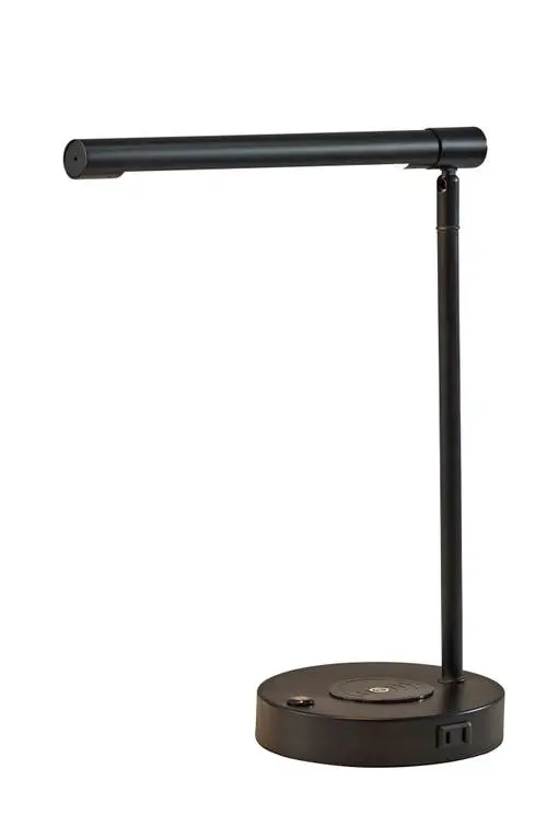 ADESSO Dax Led Wireless Charging Desk Lamp - Black