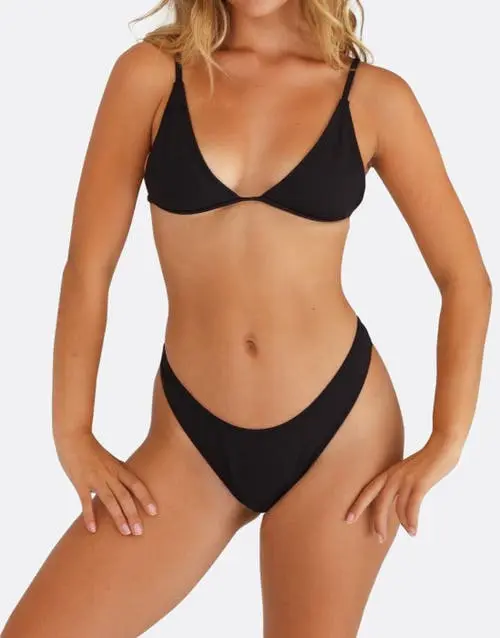MINIMALE ANIMALE Wall Street Brief Bikini Bottom - Black