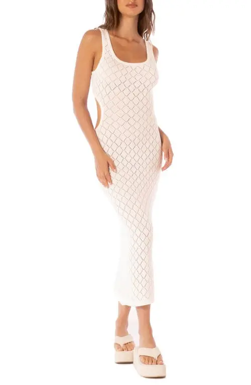 MAAJI Silvy Pointelle Cover-up Midi Dress - Open White