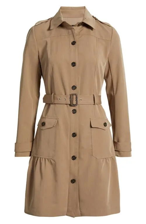 TAHARI ASL Safari Belted Long Sleeve Minidress