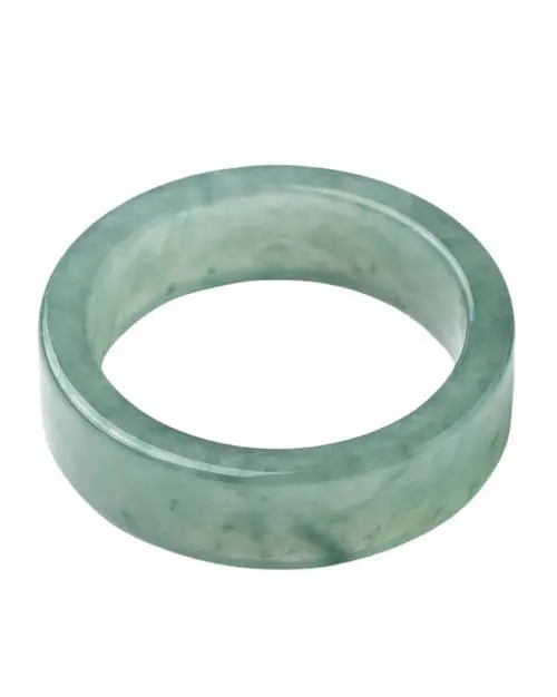 SEREE Gale Square Jade Ring - Blue