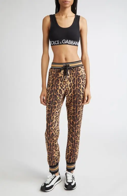 Dolce & Gabbana Leopard Print Joggers