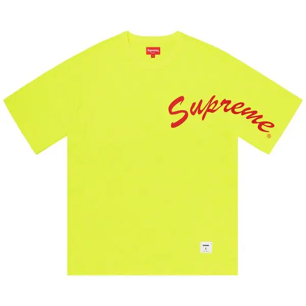 Supreme Shoulder Arc Short-sleeve Top 'fluorescent - Yellow