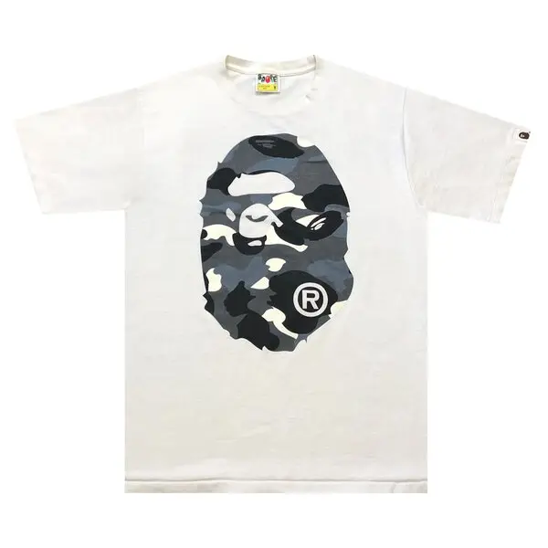 A BATHING APE City Camo Big Ape Head Tee 'glow In The Dark - White