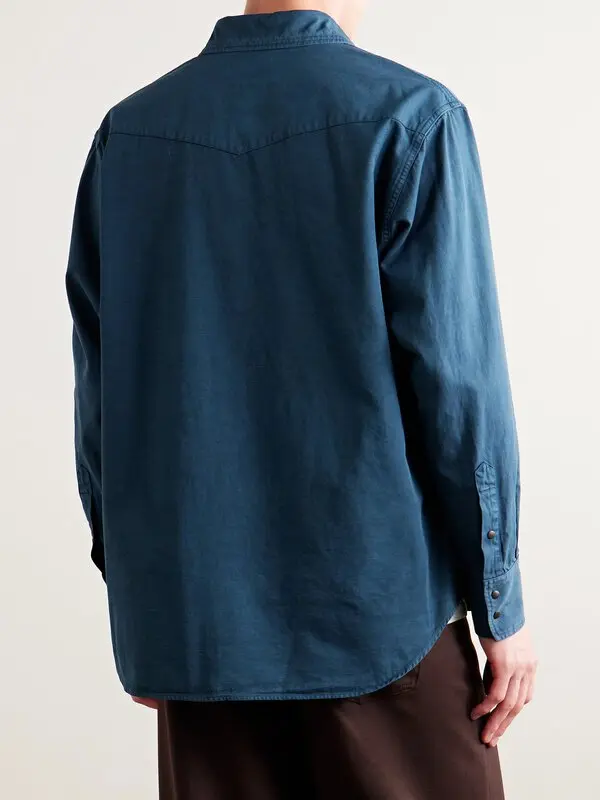 Auralee Cotton-twill Western Shirt