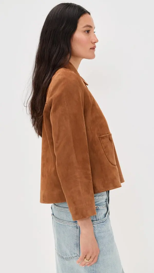 Ba&sh Milas Suede Jacket - Camel