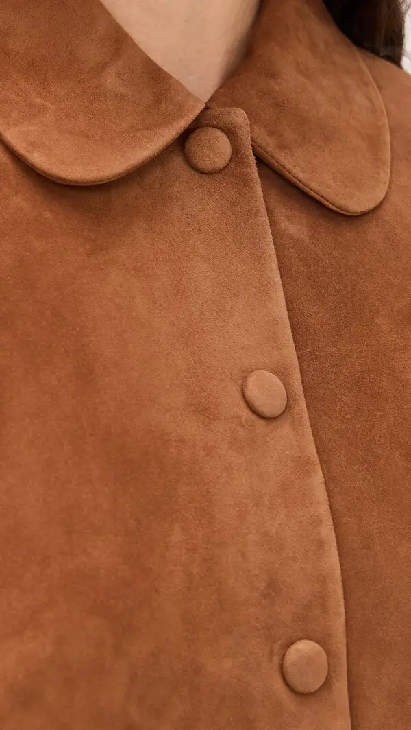 Ba&sh Milas Suede Jacket - Camel