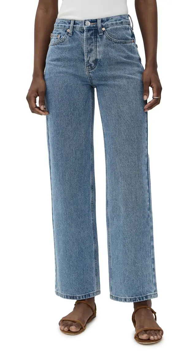 PARKE Classic Straight Leg Jeans - Vintage Wash