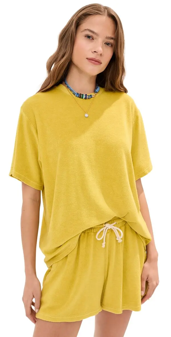 LE BOP Farrah Terry Tee - Olive